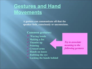 Body language | PPT
