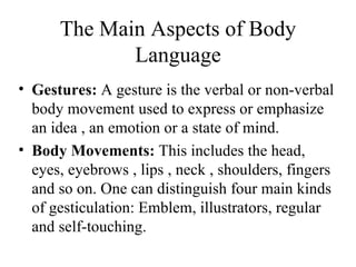 Body Language | PPT