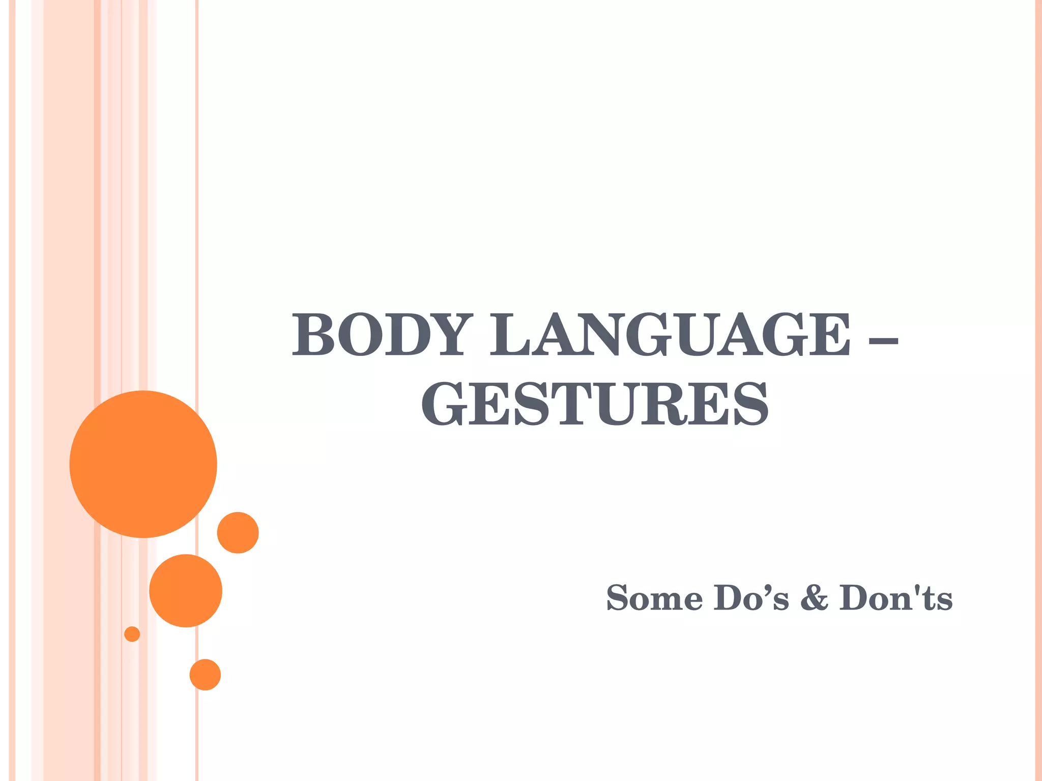 Body Language | PPS