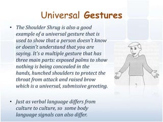 Body language | PPTX