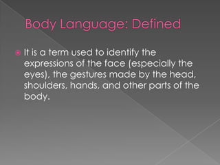Body language | PPTX