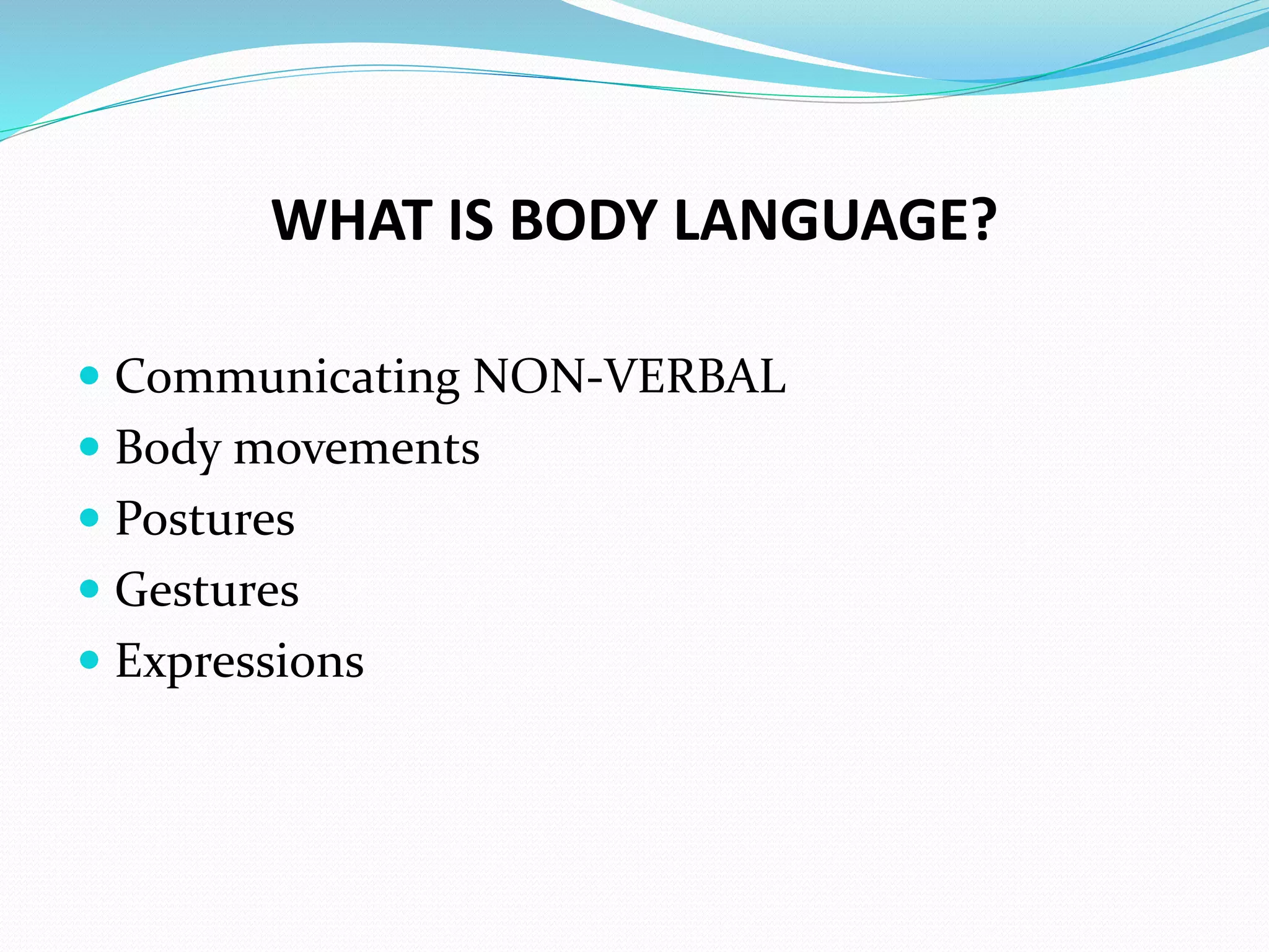 Body language | PPTX
