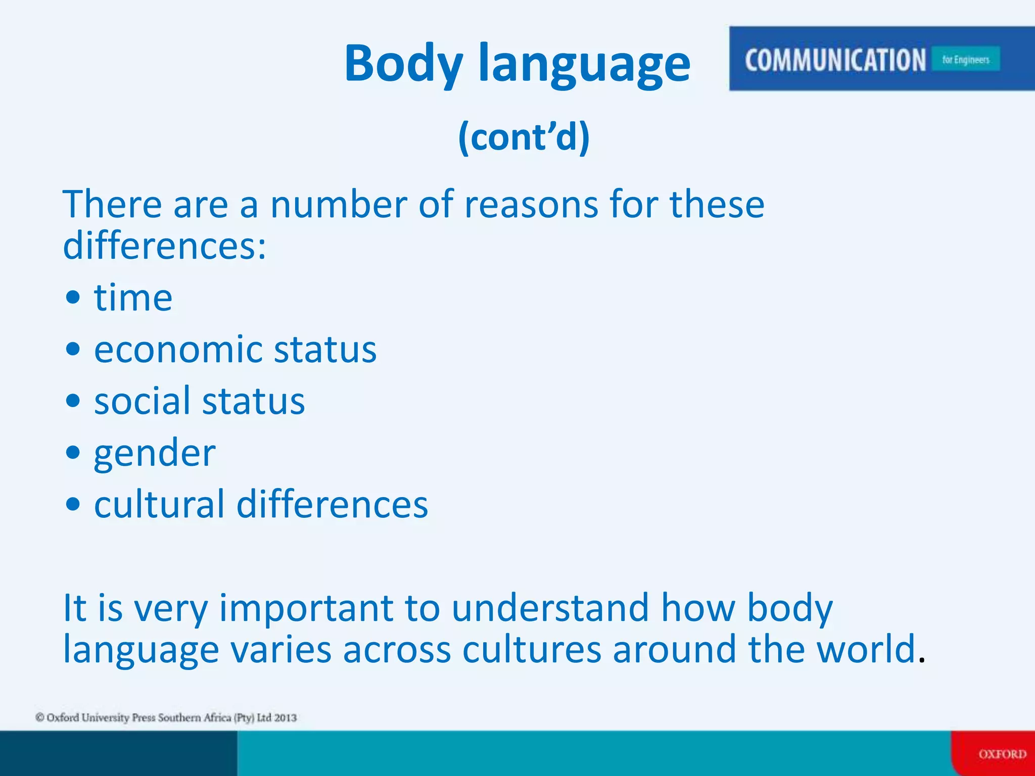 Body language | PPTX