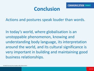Body language | PPTX