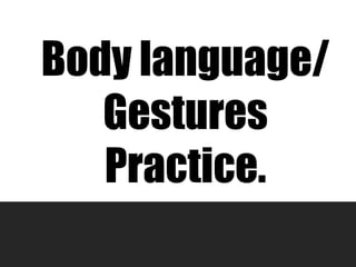 Body language | PPT