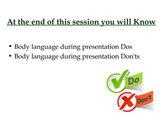 Presentation Body Language | PPT