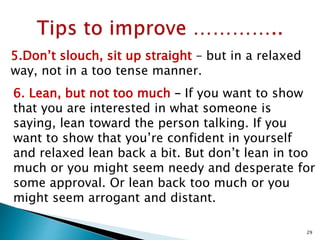 Body language | PPTX