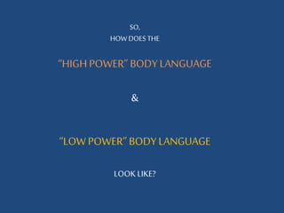 Importance of Body Language | PPTX