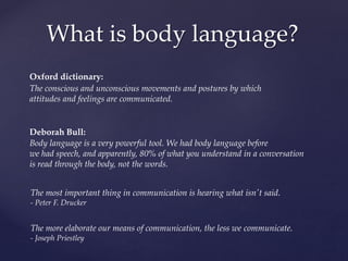 Body language | PPT