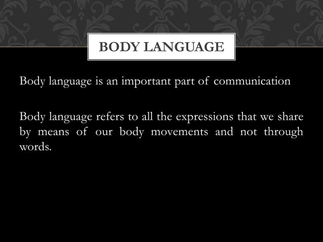 Body language/Types of Gestures | PPT