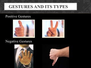 Body language/Types of Gestures | PPTX