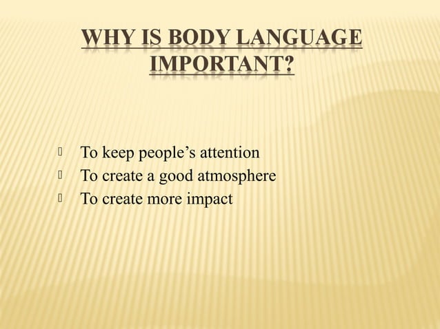 Body language | PPT