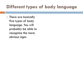 Body language | PDF