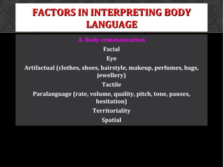 Body language | PPT | Dating | Family and Relationships