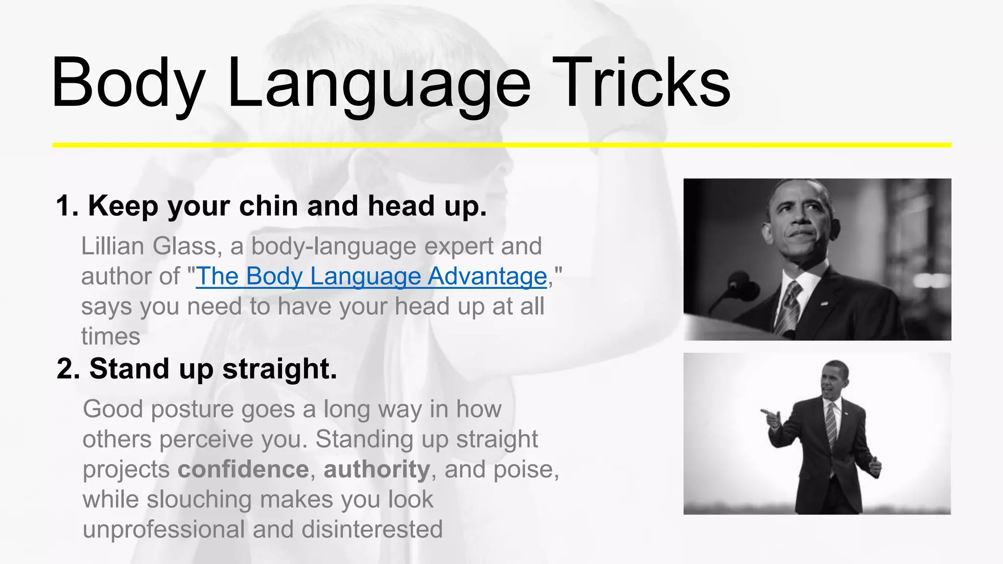 Body language tips & tricks | PPTX