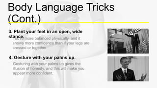 Body language tips & tricks | PPTX
