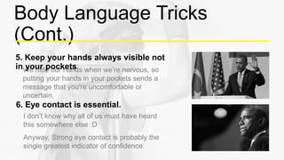 Body language tips & tricks | PPTX