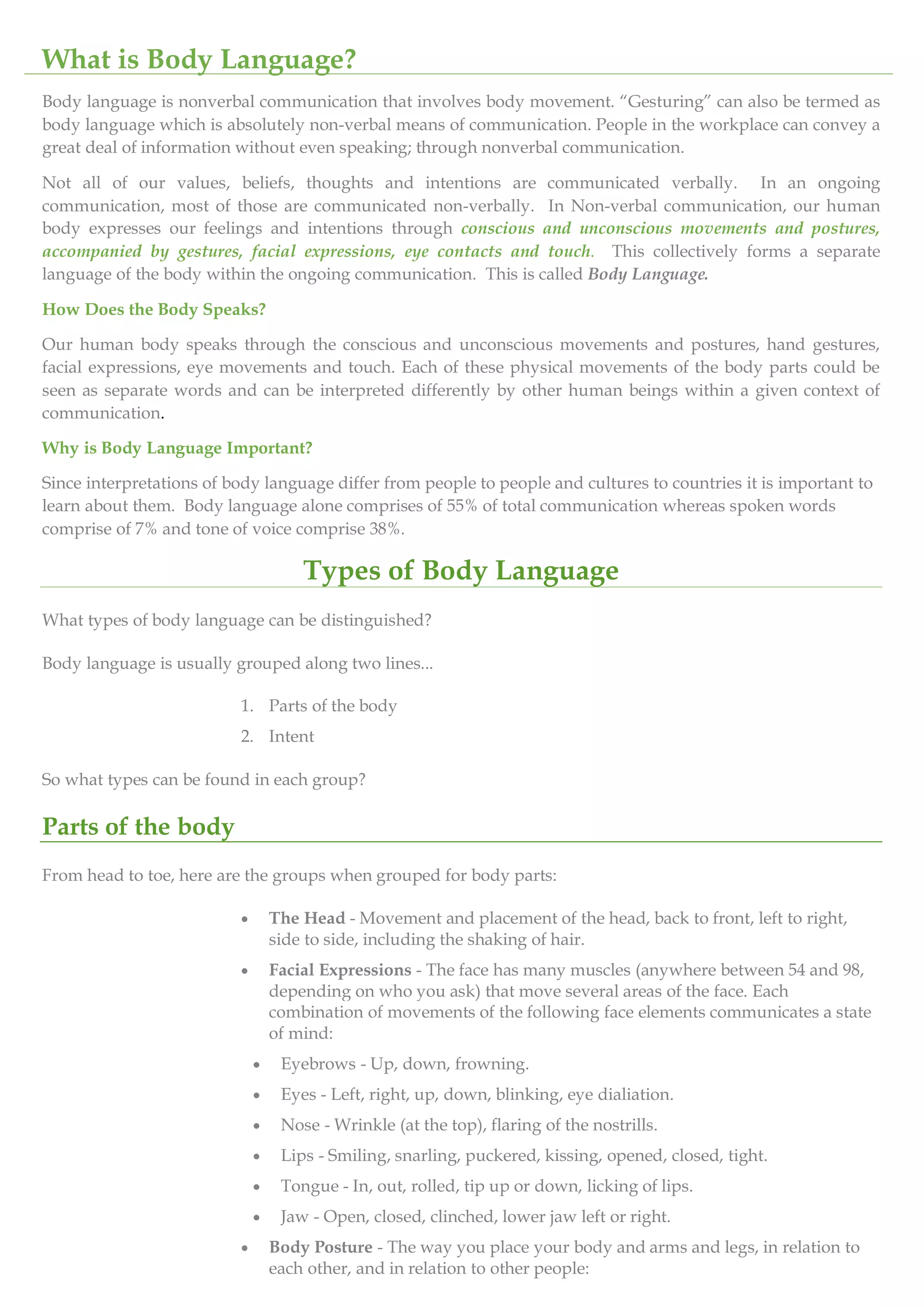 E-book Body language (bahasa tubuh) Dr. Haya Bint Ali Bin Hassan Al ...