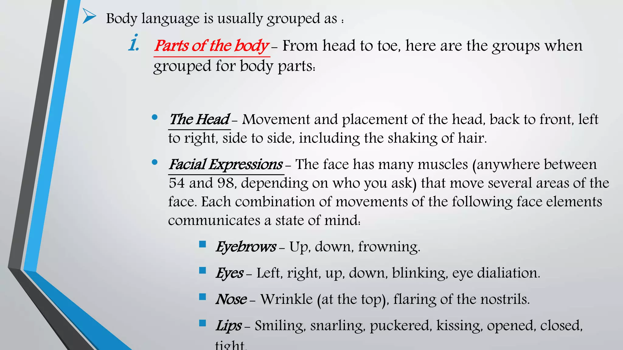 Body language | PPTX