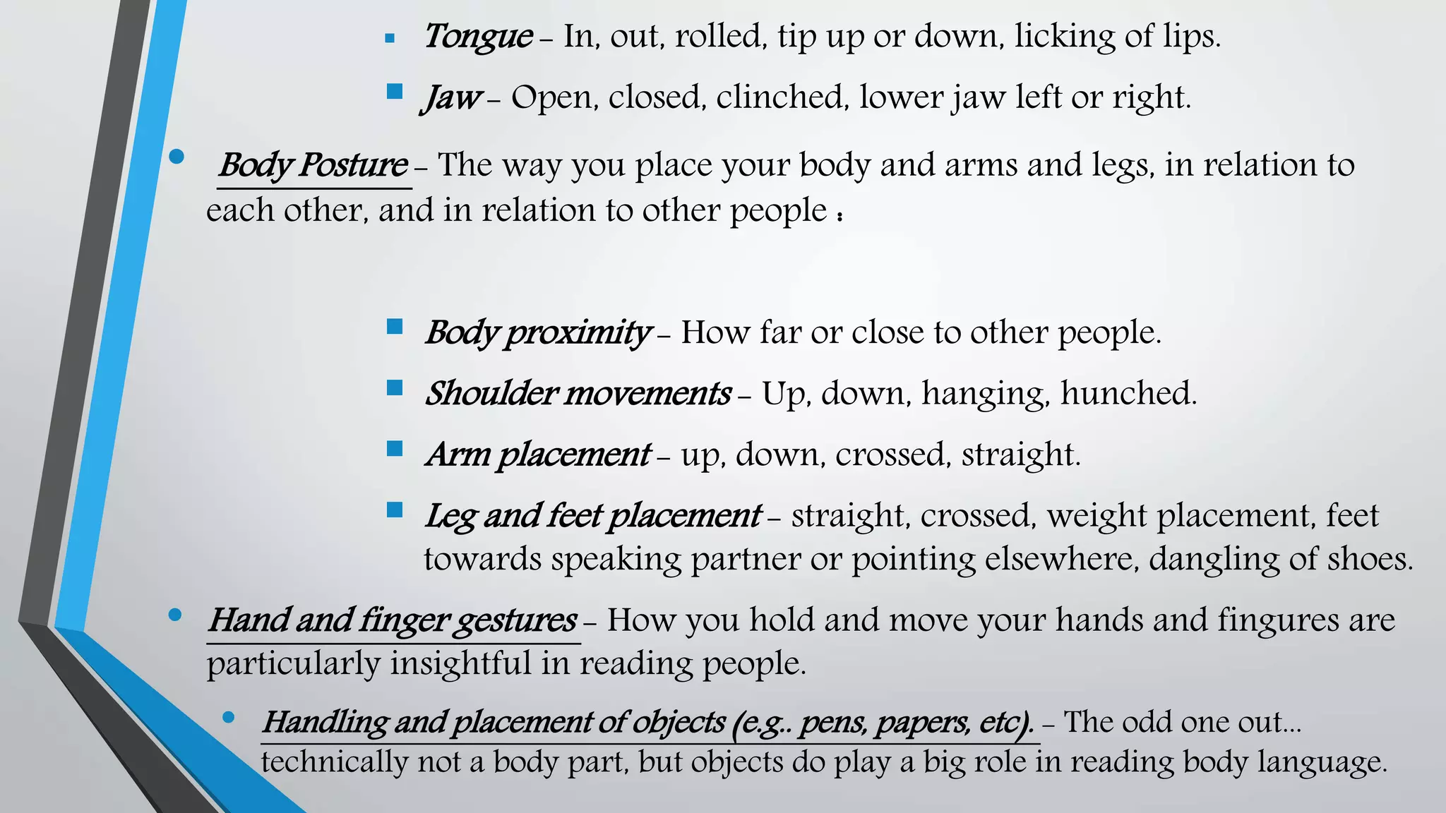 Body language | PPTX