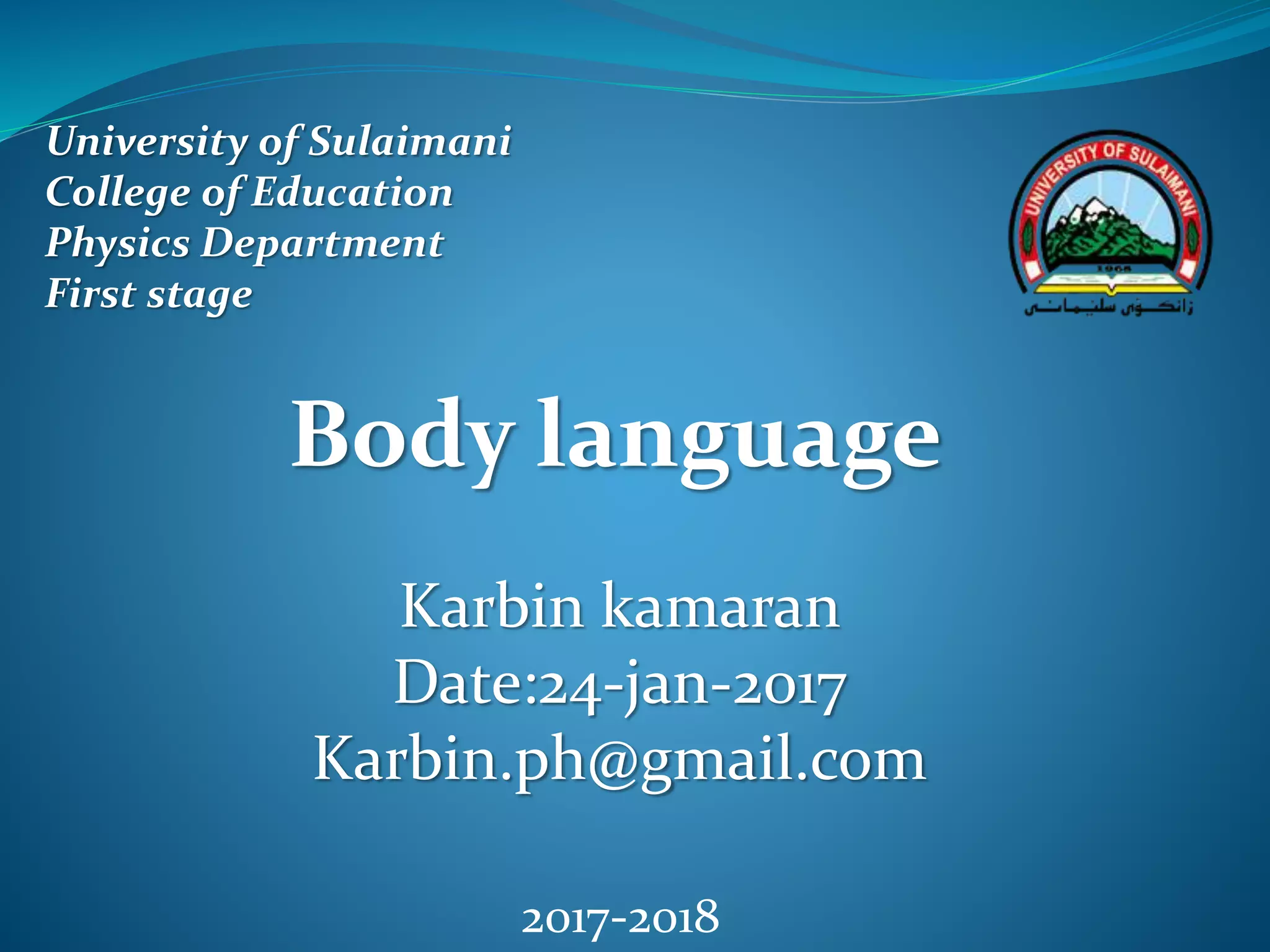 Body language | PPT