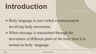 Body Language.pptx | Free Download