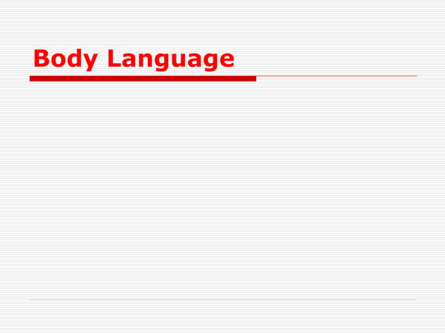 Body Language.ppt