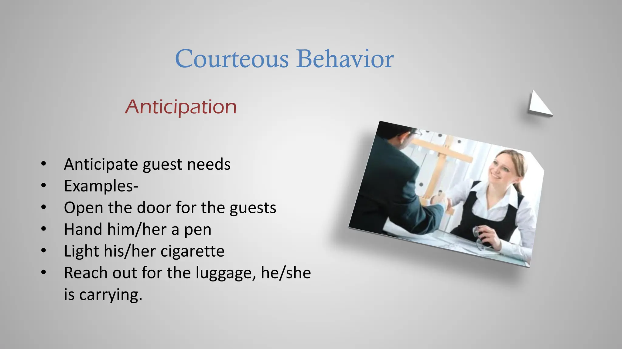 Body Language For Hospitality Staff While in the work area | PDF