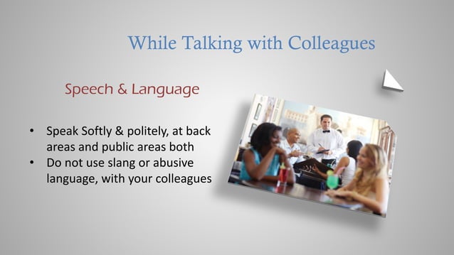 Body Language For Hospitality Staff While in the work area | PDF ...