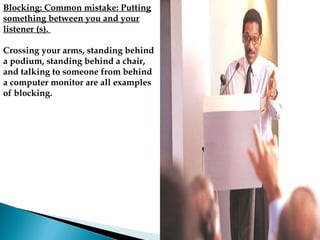 Body language common mistakes & Techniques to improve presentation ...