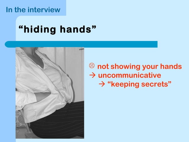 Body language interview | PPT