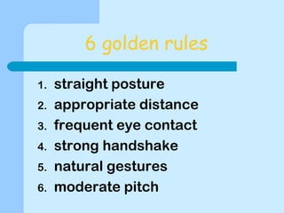 Body language interview | PPT