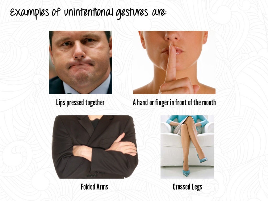 Examples 0 T Unintentional Gestures Are 