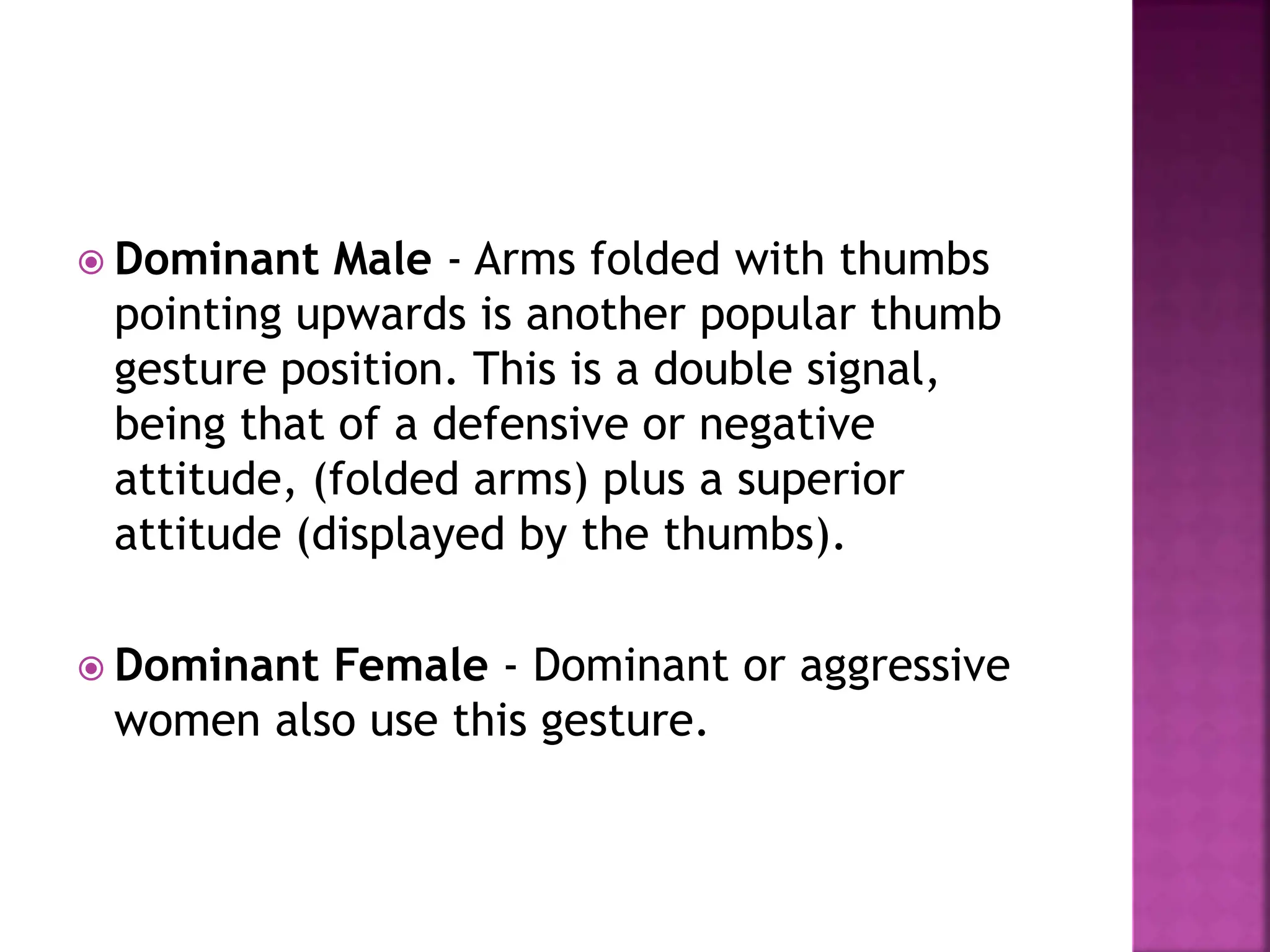 body language basics for managment people | PPT