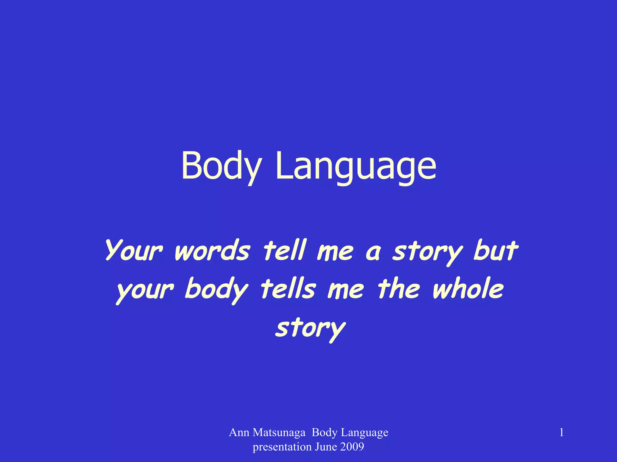 Body Language | PPT