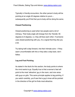 Body language and attraction | PDF