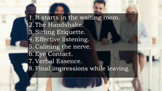 Body language and etiquettes | PPTX