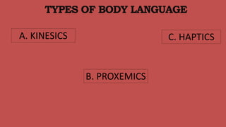 Body language and etiquettes | PPTX
