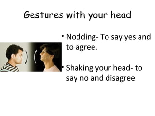 Body language and gestures | PPT