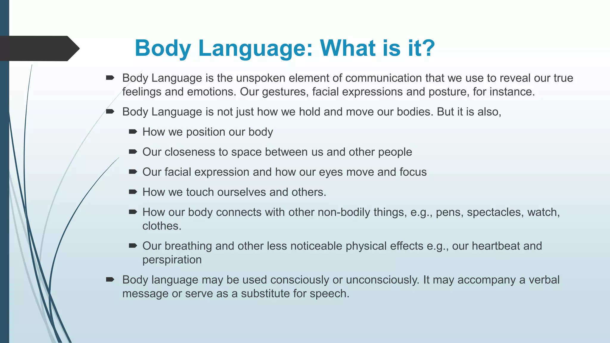 Body language and its importance during Interview. | PPTX