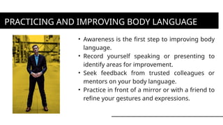 Body Language and Professional Gestures Presentation | PPTX