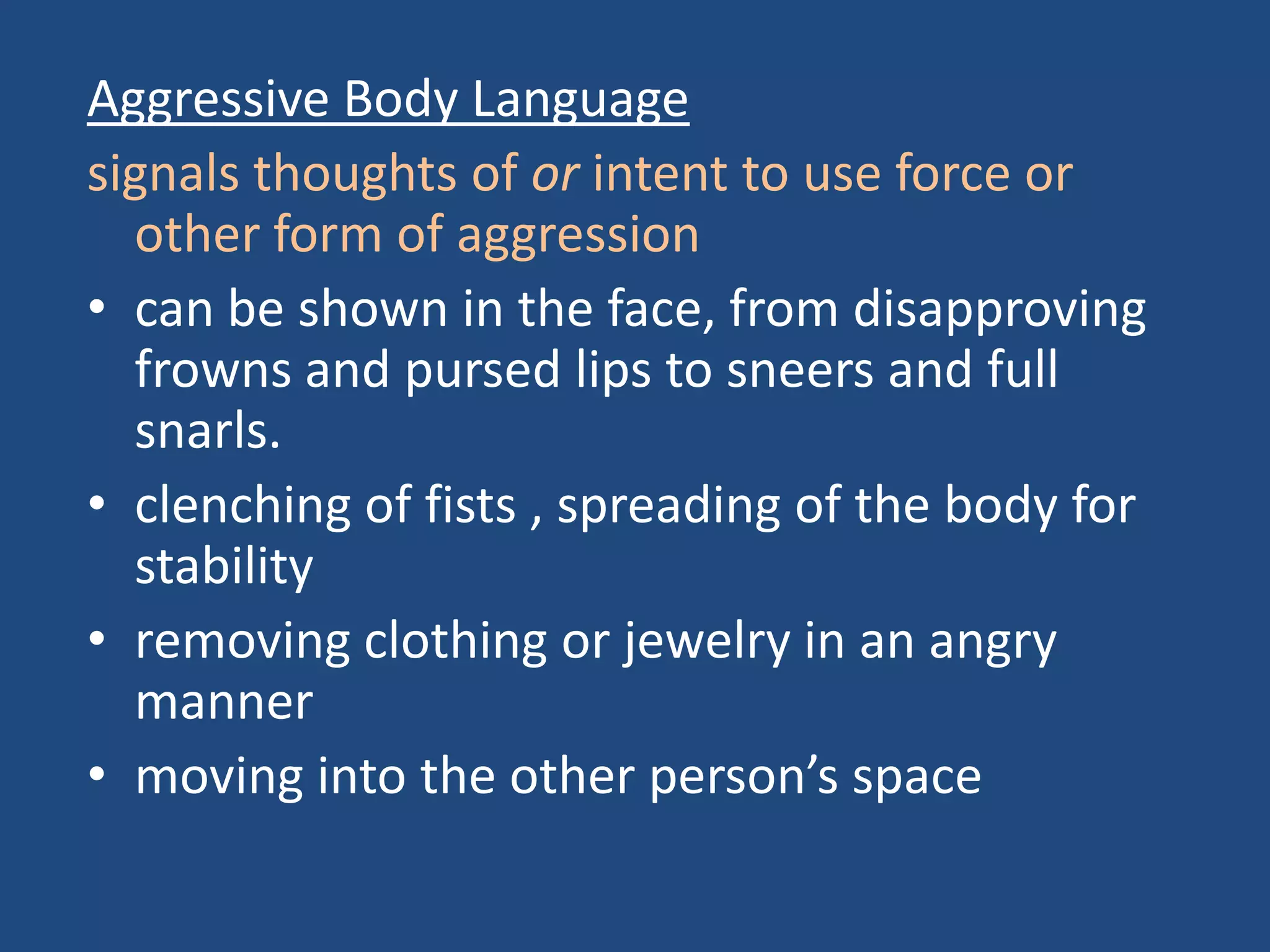 Body language and students | PPTX