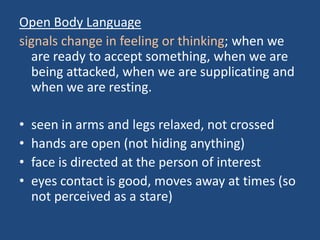 Body language and students | PPTX