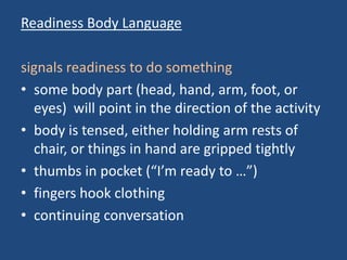 Body language and students | PPTX