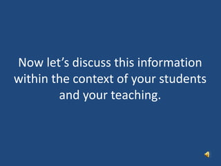 Body language and students | PPTX