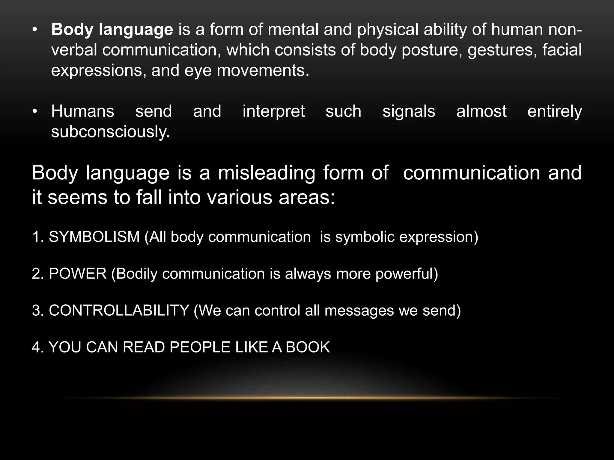 Body language at work | PPTX