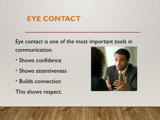 Presentation on Body Language Basics ppt | PPTX