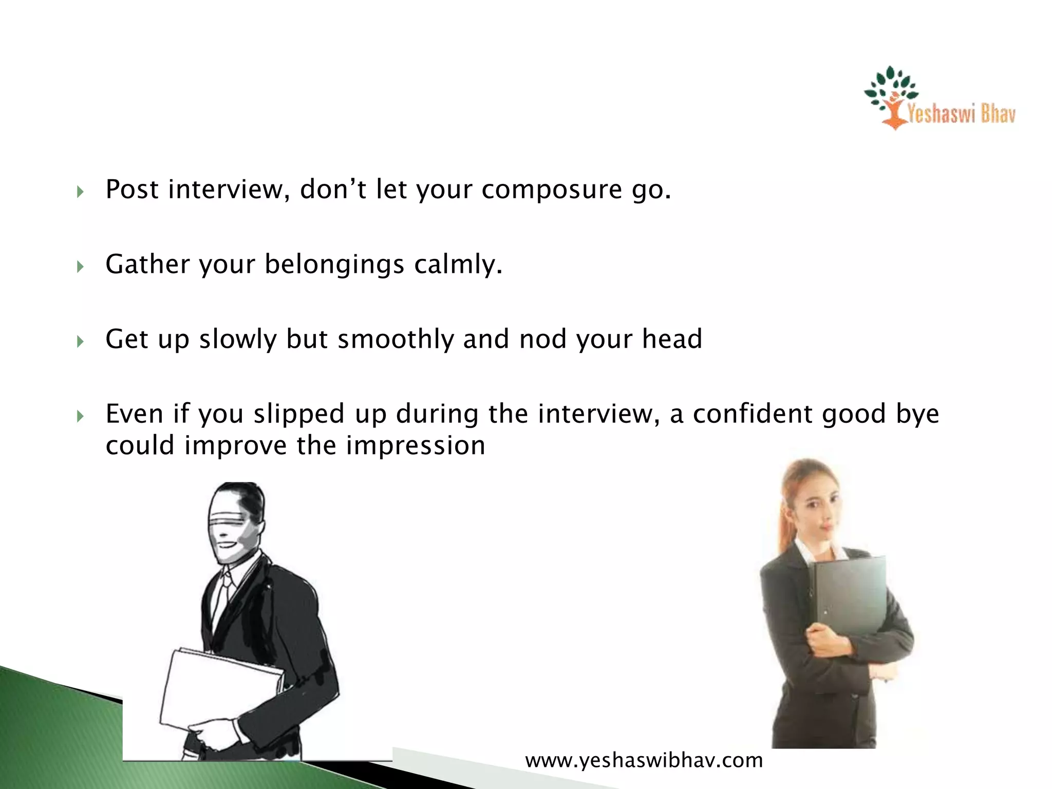 Body language during an interview | PPTX