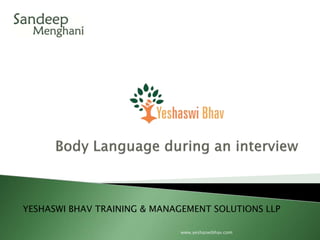 Body language during an interview | PPTX