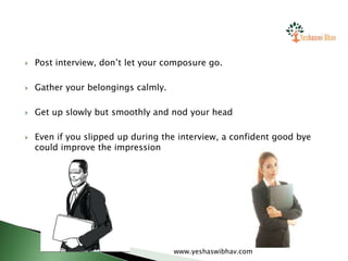 Body language during an interview | PPTX